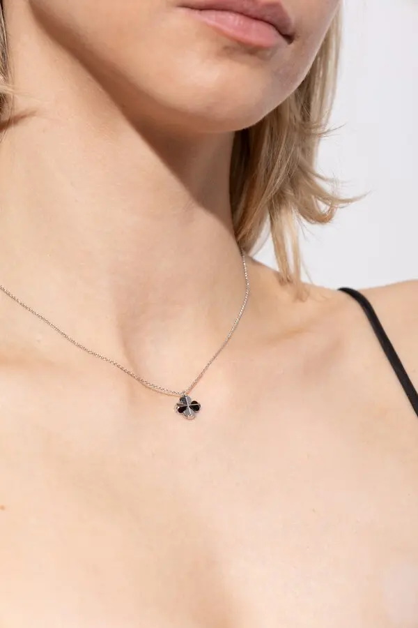 Kate Spade New York Logo Pendant Necklace - Silver