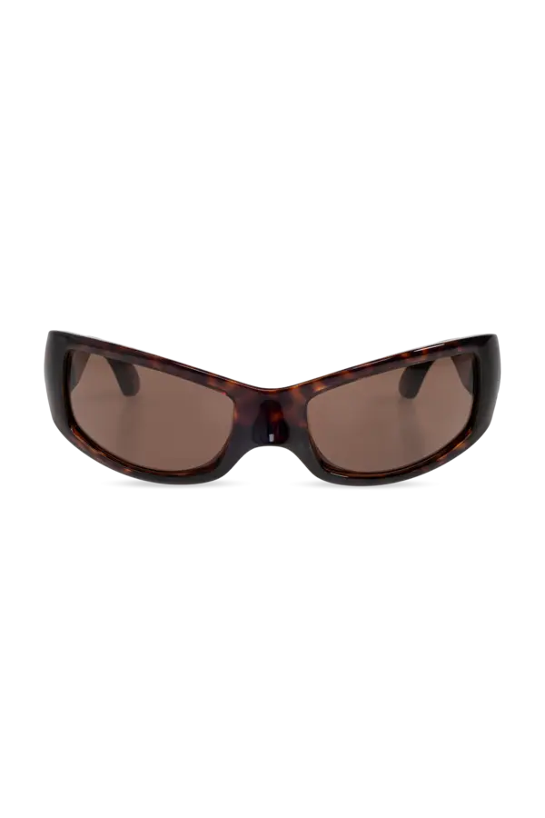 Balenciaga Rectangle Sunglasses - Brown