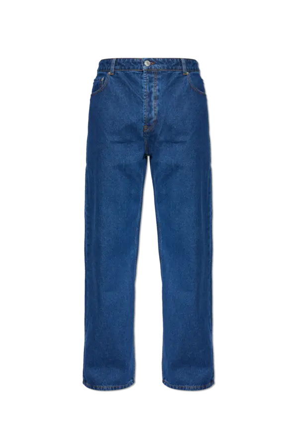 Ami Straight-leg Non-stretch Jeans - Navy Blue