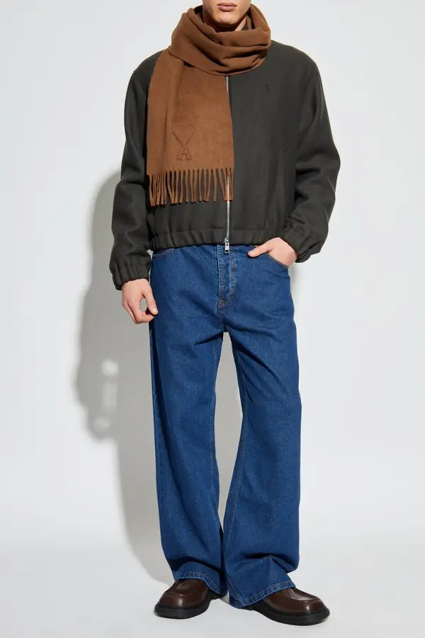 Ami Straight-leg Non-stretch Jeans - Navy Blue