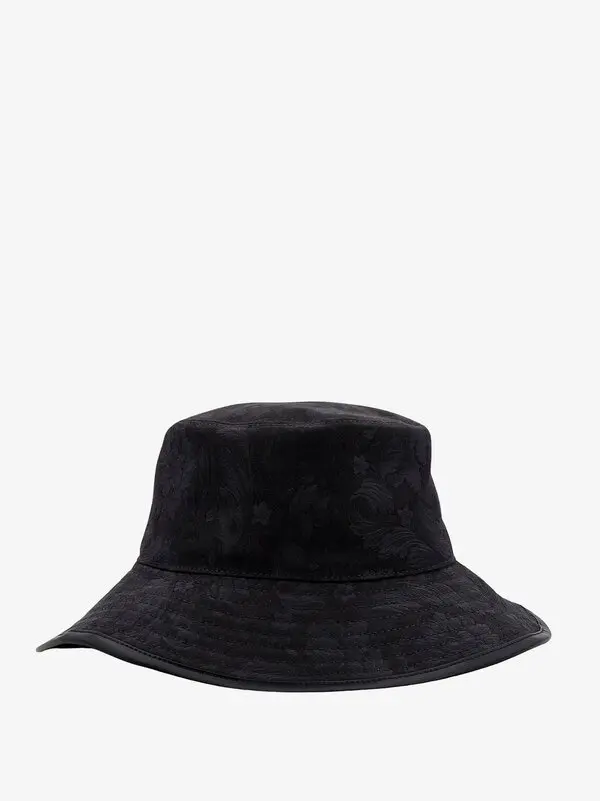 Versace Barocco Print Cloche - Black