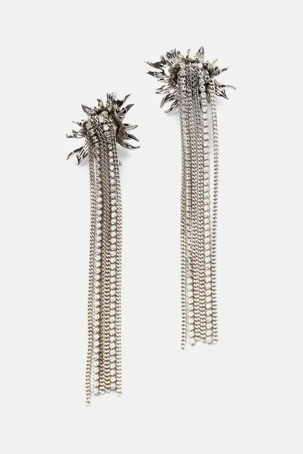 Alexander McQueen Orecchini Girasole - Argento