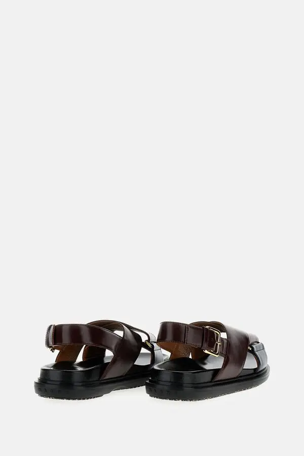 Marni Fussbett Leather Sandals