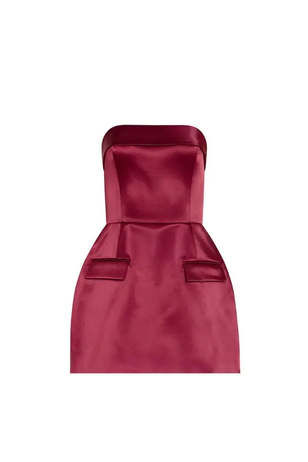 Amanda Uprichard Lucienne Skort Romper - Wine