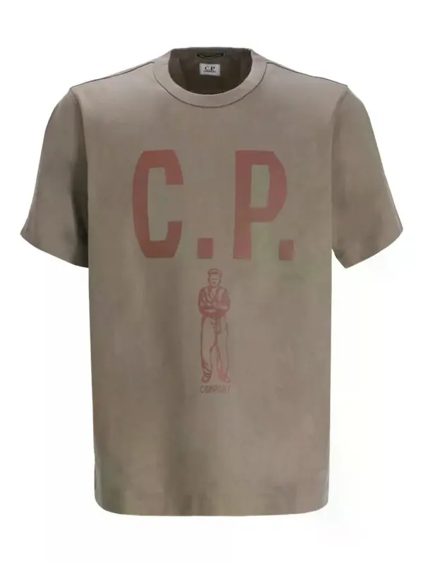 C.P. COMPANY Graphic T-shirt - Brown