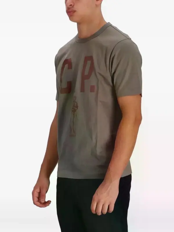 C.P. COMPANY Graphic T-shirt - Brown