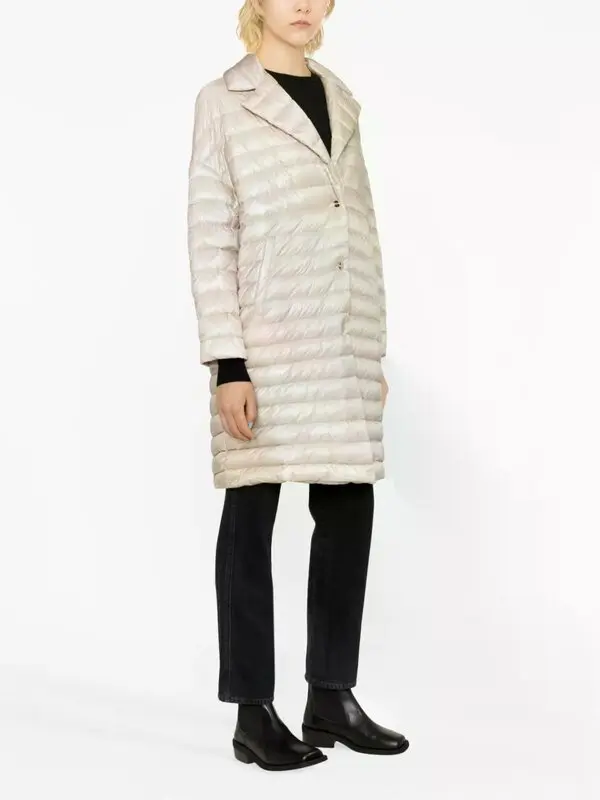 Herno Layered Wool-blend And Quilted Coat