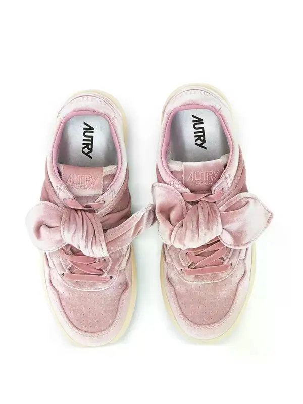 AUTRY Medalist Bow-detail Sneakers - Pink
