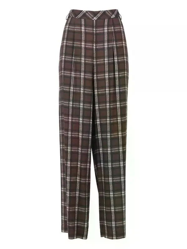 ERMANNO FIRENZE Plaid Trousers