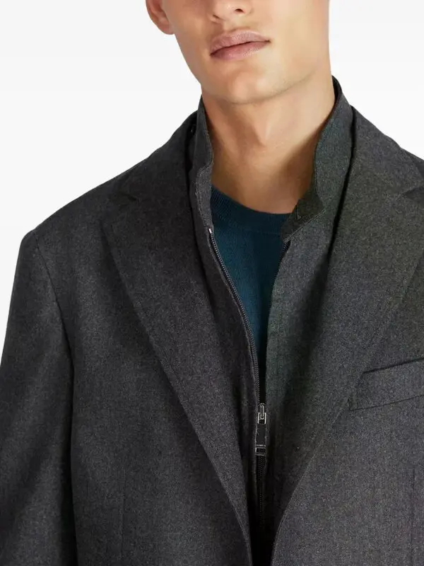 Incotex Removable-panel Flannel Jacket