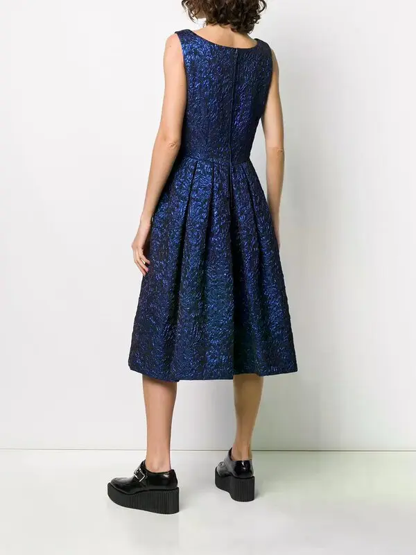 Comme Des Garçons Floral Sleeveless Midi Dress