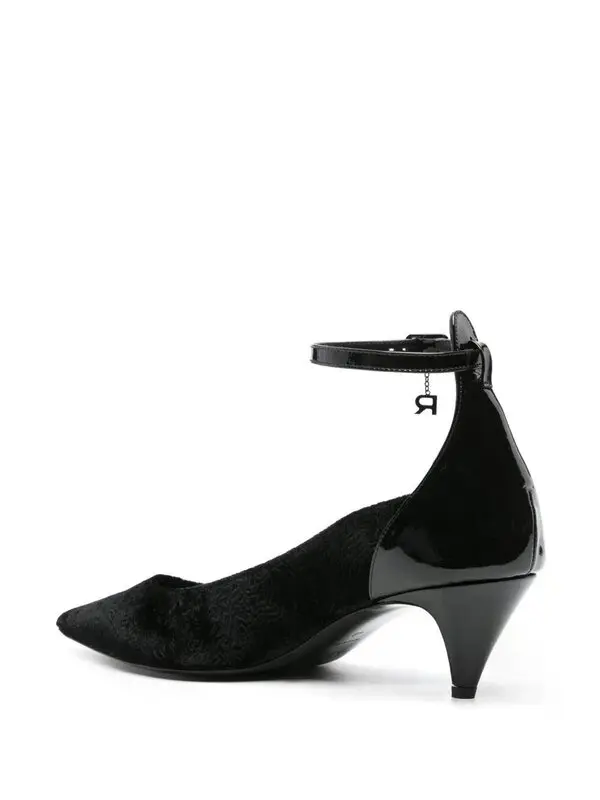 Rochas Panelled Suede Pumps