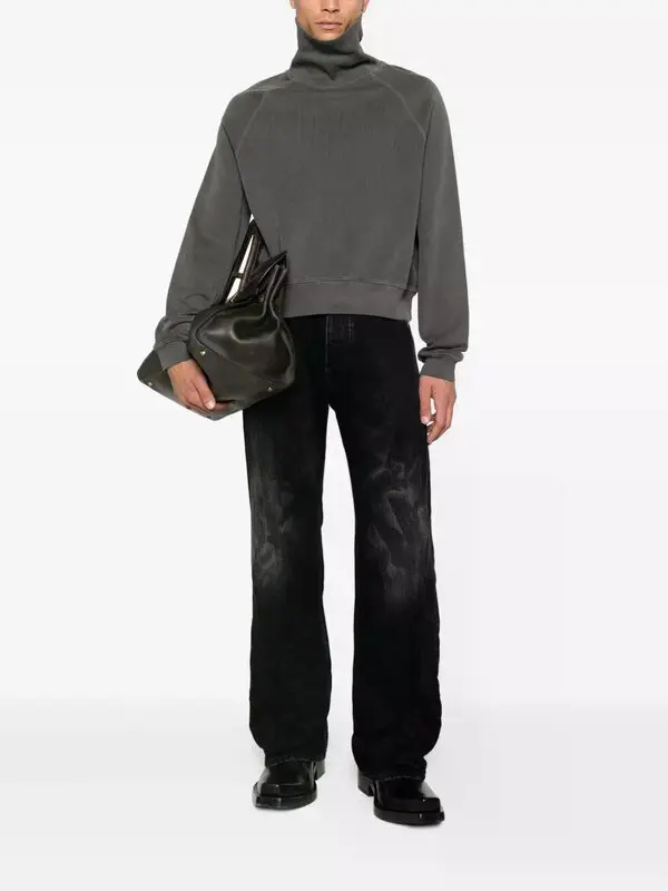 Balenciaga Distressed Faded Jeans - Black