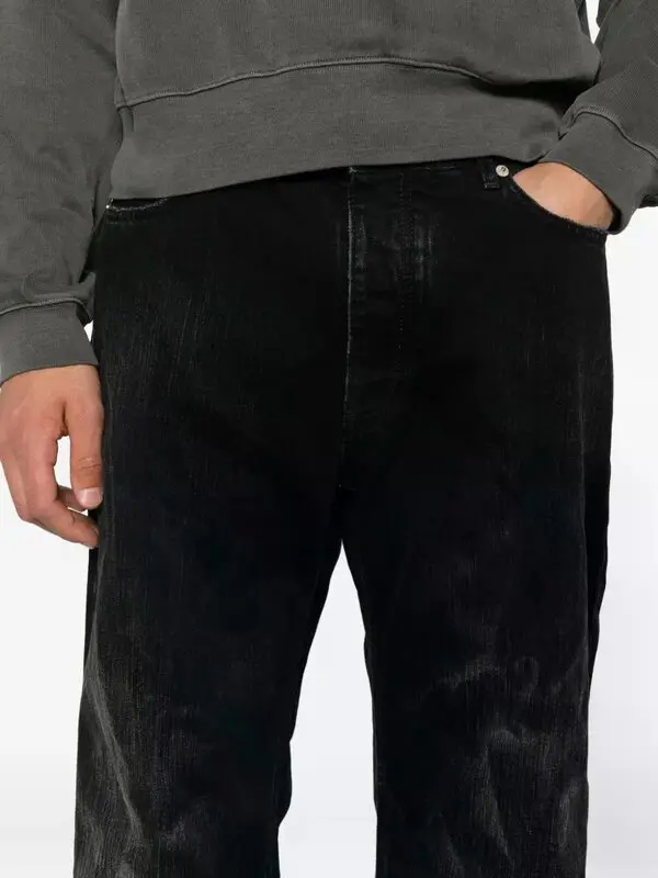 Balenciaga Distressed Faded Jeans - Black