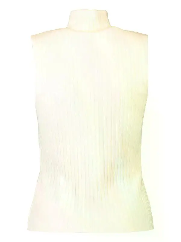 Vince Sleeveless Ribbed Turtleneck Top