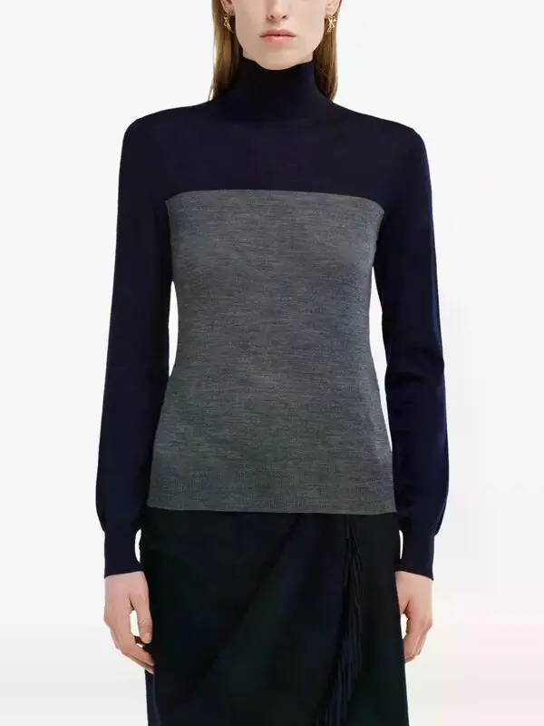 FERRAGAMO Colour-block High-neck Sweater