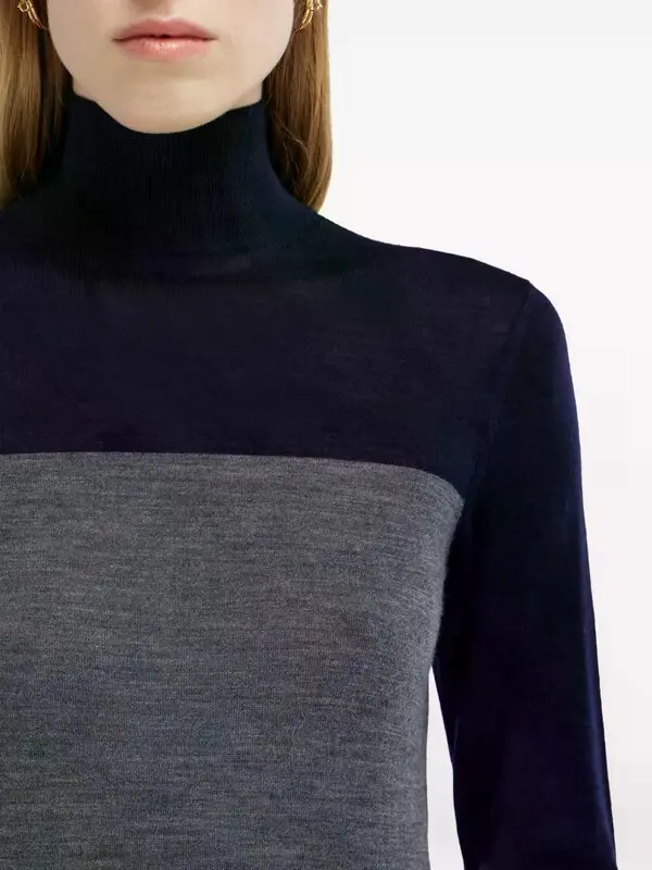 FERRAGAMO Colour-block High-neck Sweater
