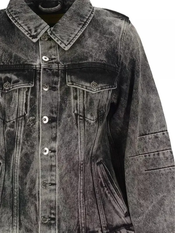 MARQUES' ALMEIDA Crystal-embellished Denim Jacket