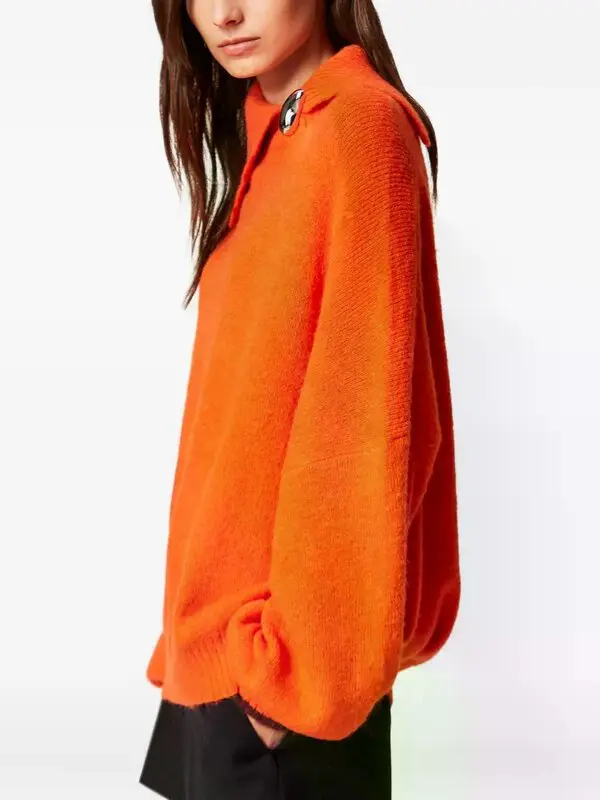 TWINSET Turtleneck Sweater With Brooch Detail