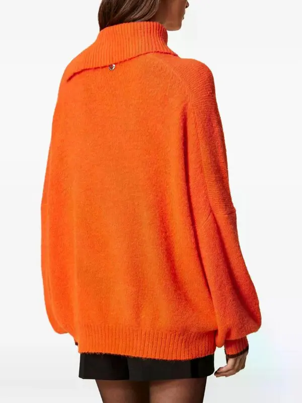 TWINSET Turtleneck Sweater With Brooch Detail