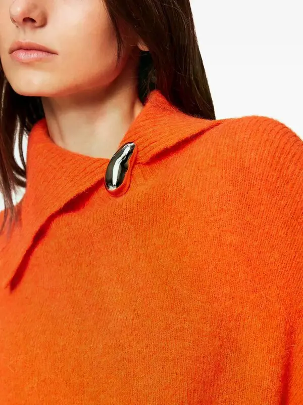 TWINSET Turtleneck Sweater With Brooch Detail
