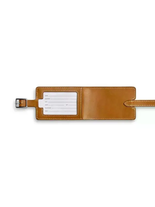 Shinola Leather Luggage Id Tag