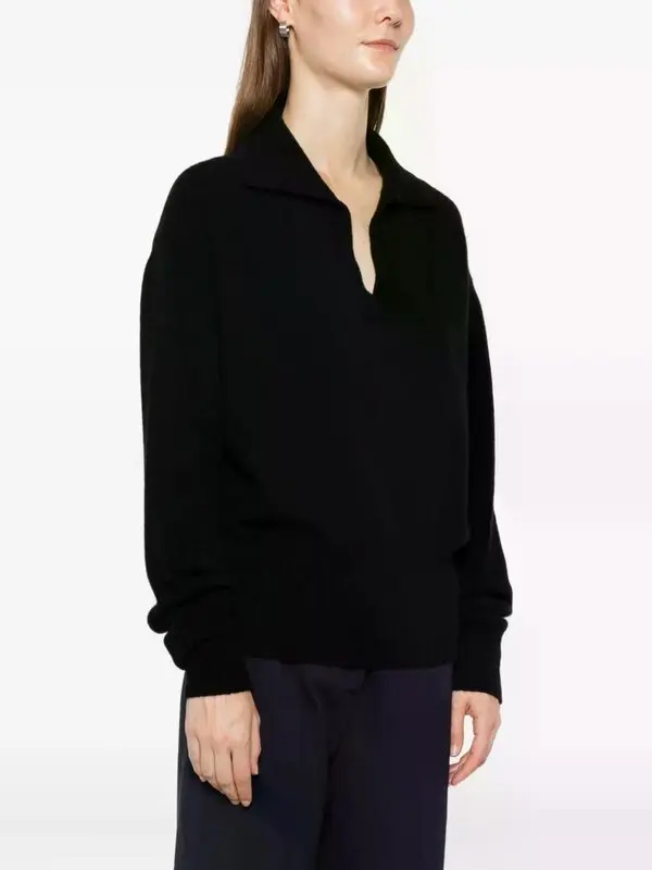 Liviana Conti V-neck Collared Sweater