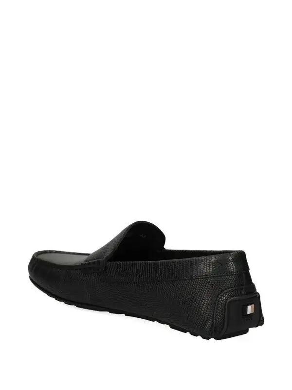 BOSS Printed-leather Loafers
