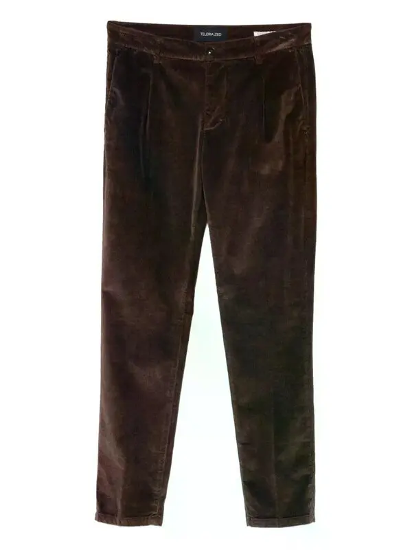 TELERIA ZED Pleated Corduroy Trousers
