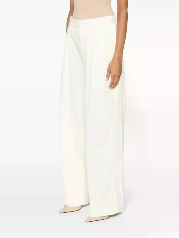 Wardrobe.NYC Pleated Wide-leg Trousers - Neutrals