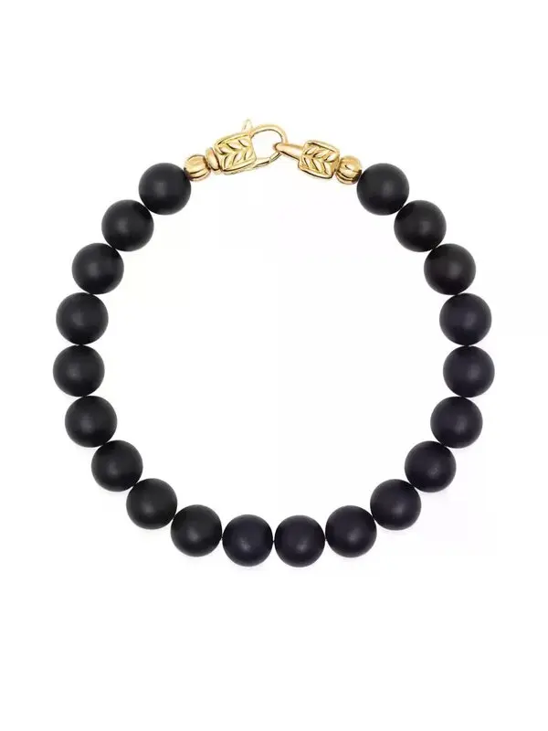 NIALAYA JEWELRY Onyx Bead Bracelet - Black