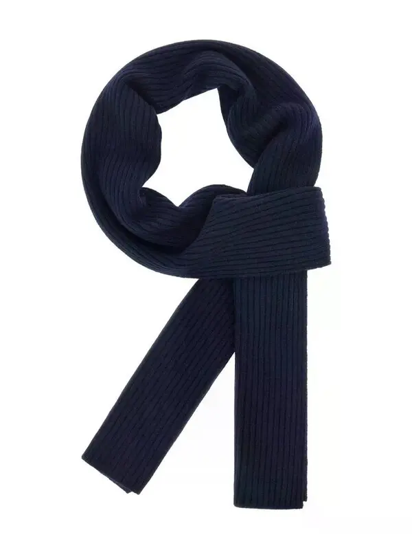 Boggi Milano Ribbed Scarf - Blue