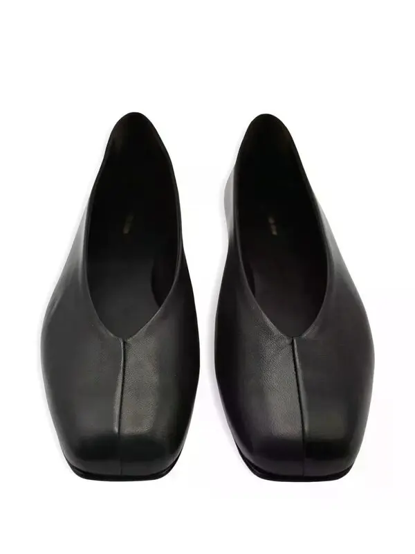 THE ROW Leather Ballerina Flats