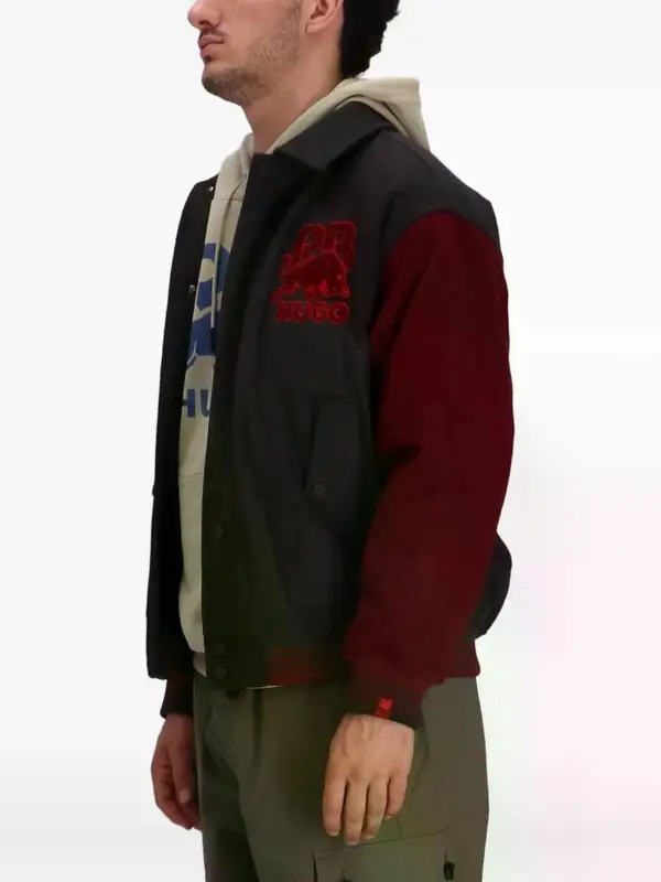 Hugo Logo-appliqué Bomber Jacket