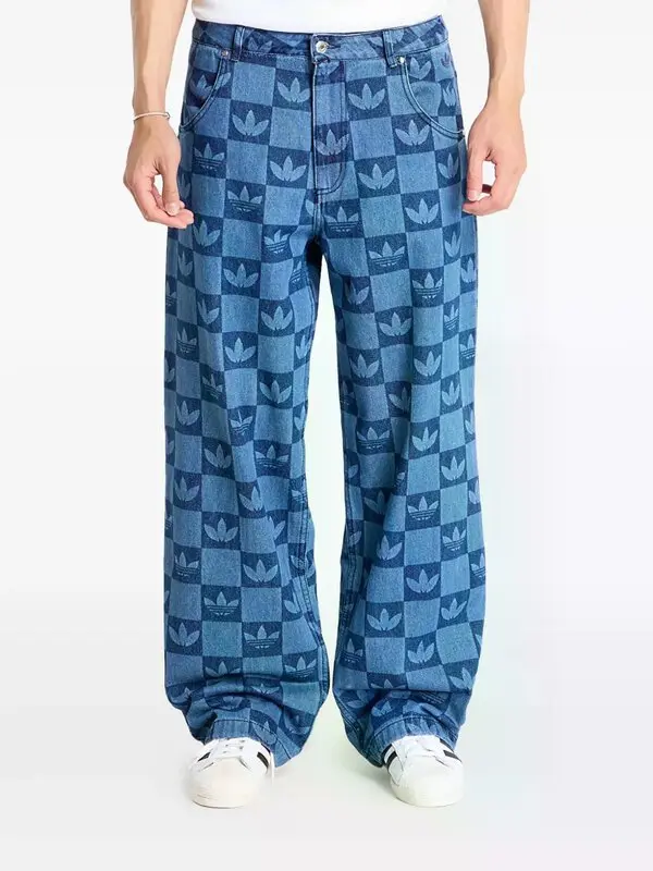Adidas Monogram-print Jeans