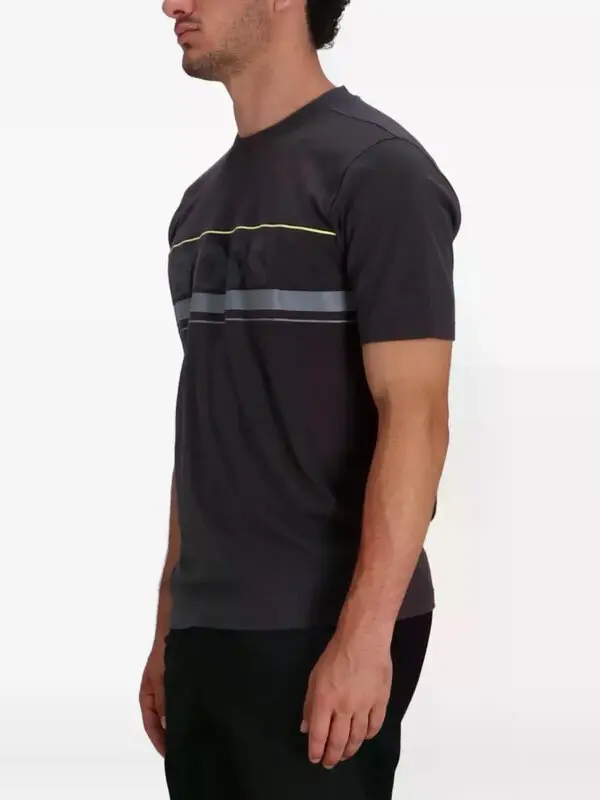 BOSS Logo-stripe Cotton T-shirt