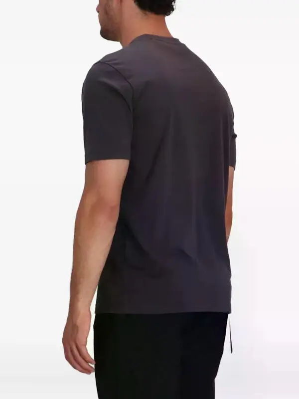 BOSS Logo-stripe Cotton T-shirt