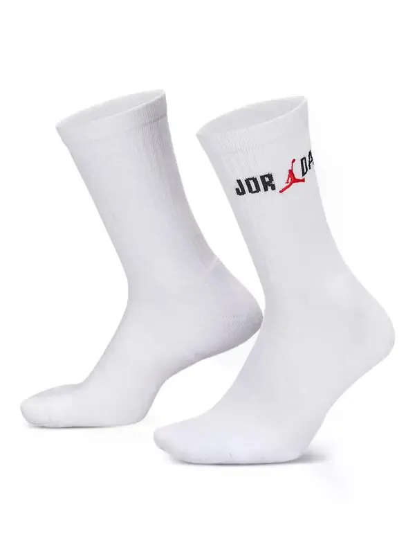 JORDAN Logo-detail Socks - White