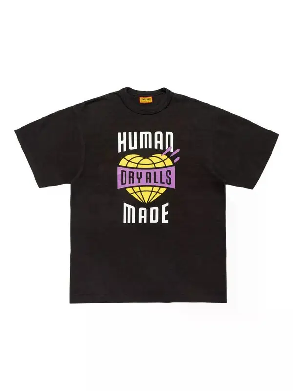 HUMAN MADE Heart-globe Graphic T-shirt - Black
