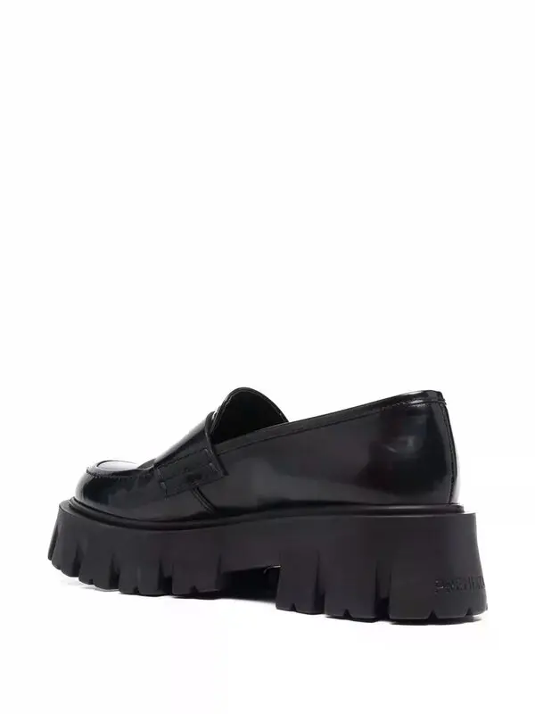 Premiata Chunky Sole Leather Loafers