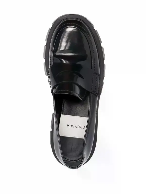Premiata Chunky Sole Leather Loafers