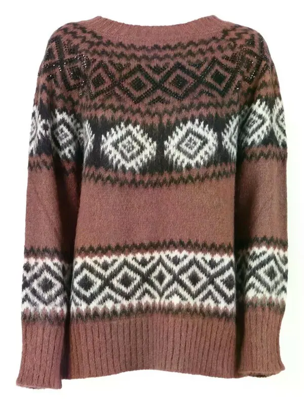 ERMANNO FIRENZE Jacquard Patterned Sweater