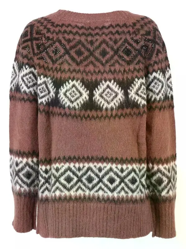 ERMANNO FIRENZE Jacquard Patterned Sweater