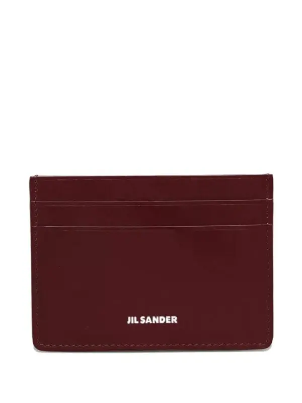 JIL SANDER Logo Card Holder - Red