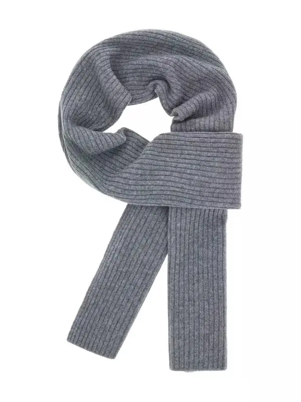 Boggi Milano Ribbed Scarf - Grey