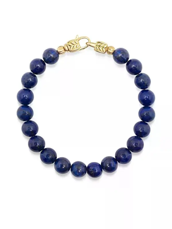 NIALAYA JEWELRY Dumortierite Beaded Bracelet - Blue
