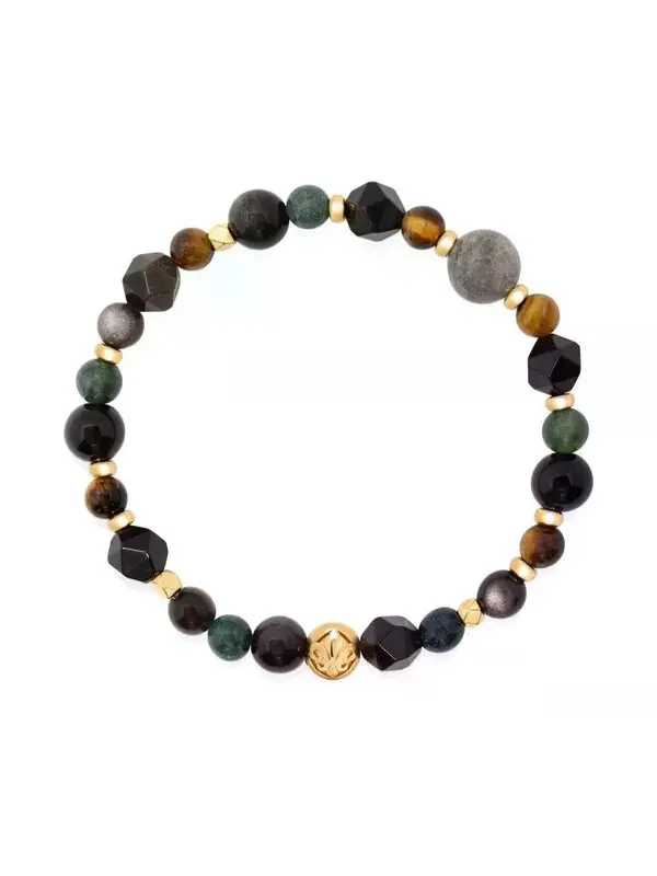 NIALAYA JEWELRY Spiritual Power Mixed-stone Beaded Bracelet - Black