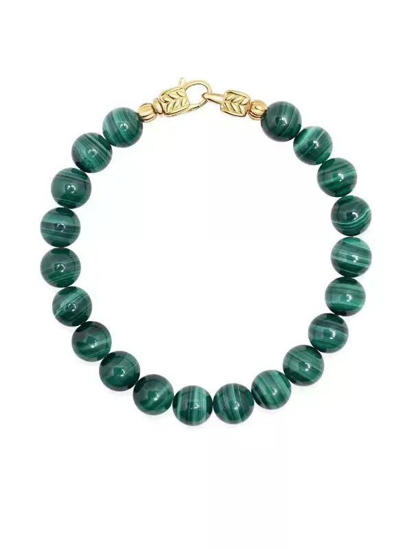 NIALAYA JEWELRY Malachite Bead Bracelet - Green