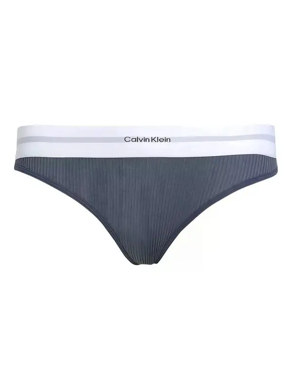 Calvin Klein Ribbed Logo Briefs - Blue