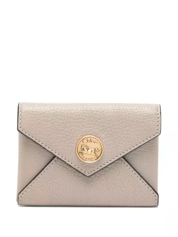 Chloé Logo-detail Card Holder - Neutrals